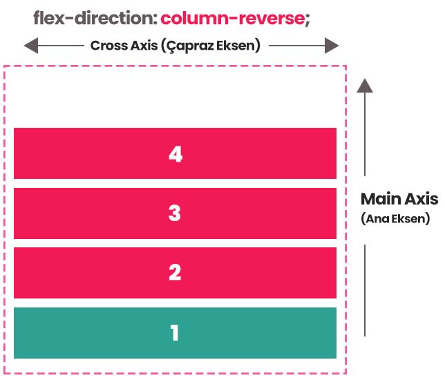Flex Direction CSS Özellikleri | Row , Row-Reverse, Column | Tercih Yazılım