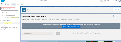 Setup multi language for Salesforce Org: Translation Workbench