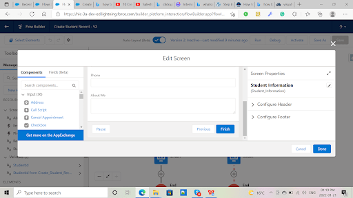How to Create a Screen Flow in Salesforce to display the Input screens ...