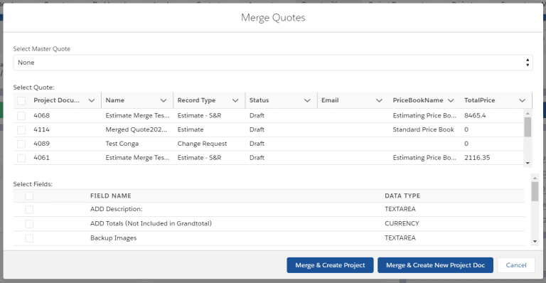 Merge Multiple Quotes into One Quote in Salesforce
