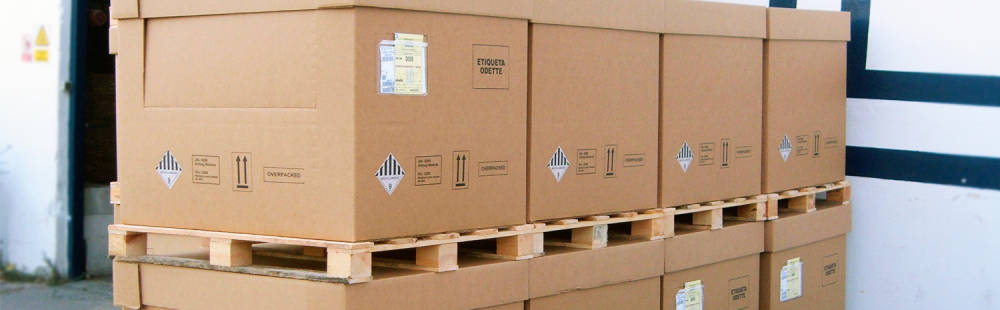 Box pallet, big dimensions containers of cardboard - Tecnicarton