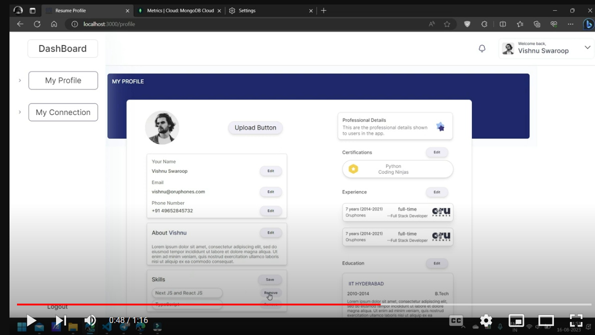 GitHub - RishabhGithub7348/Resume_Profile_Builder: A web-based application that allows users to ...