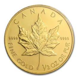 2005 1/2 oz Canada Maple Leaf .9999 Gold Coin