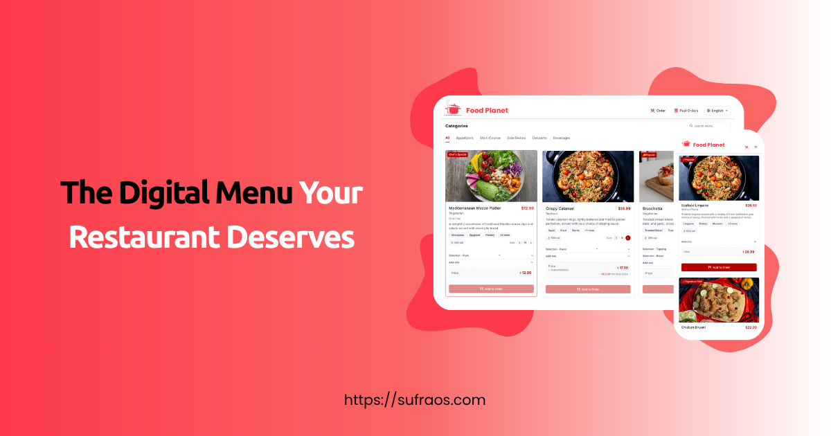 Sufra OS | Digital Restaurant Menu for Modern Dining Experiences