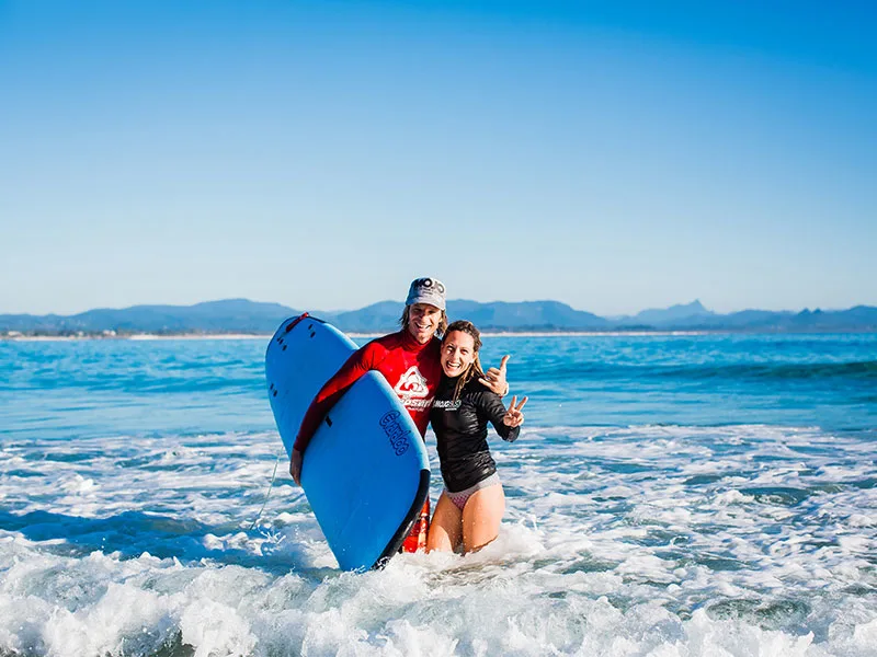 Surf Lesson in Byron Bay | Happy Travels