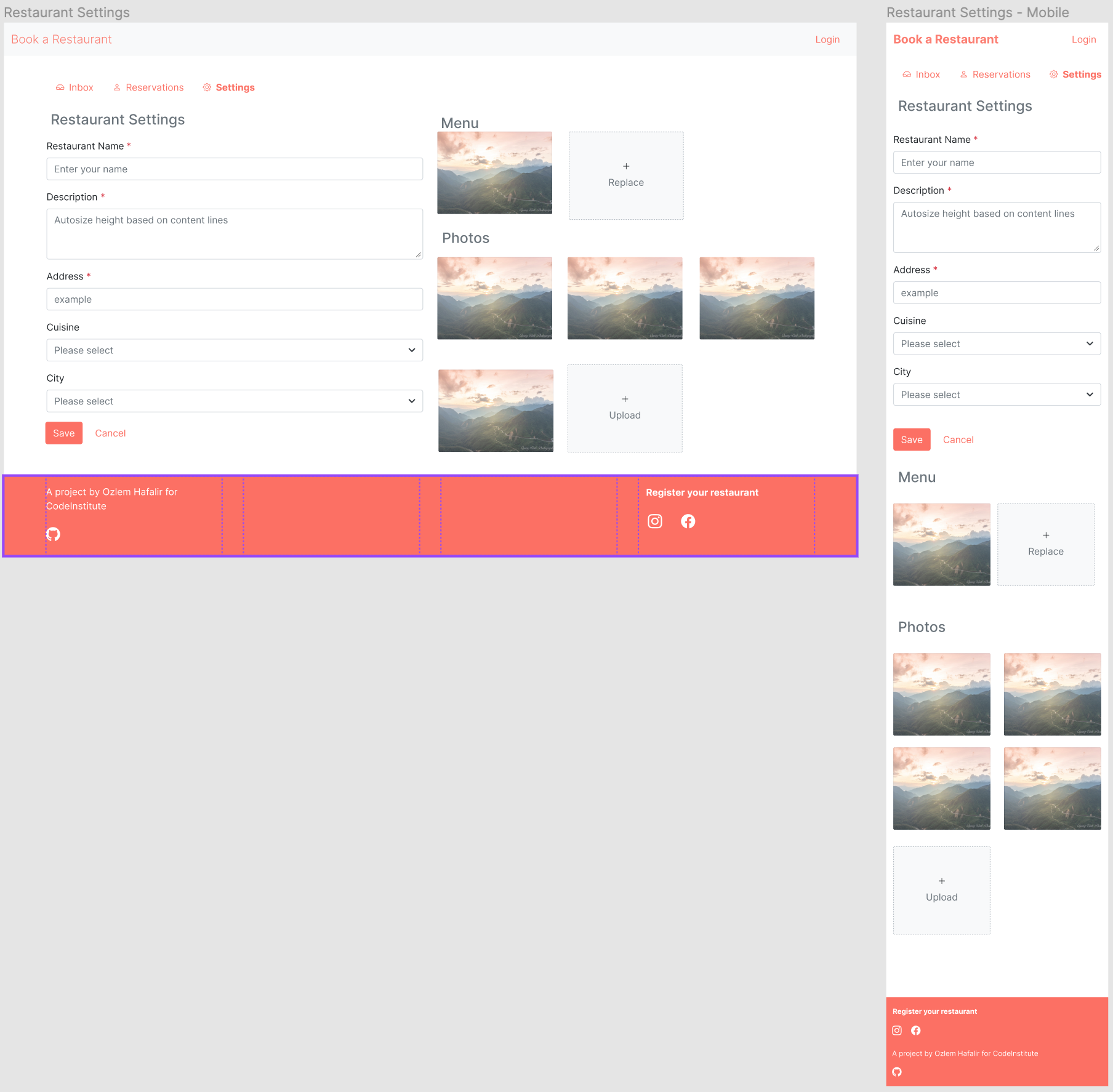 GitHub - ozlemhafalir/restaurant-booking-system