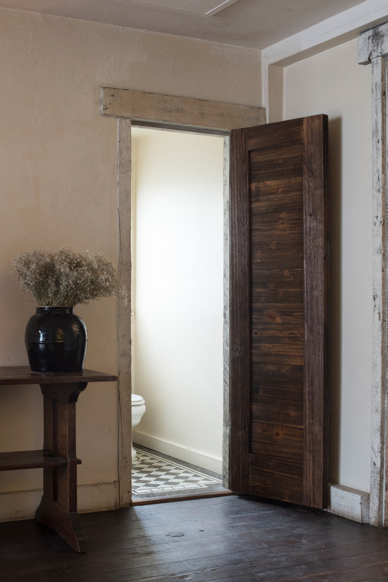 Horizontal Wood Slat Barn Door: Hinged & Swinging | Rustica