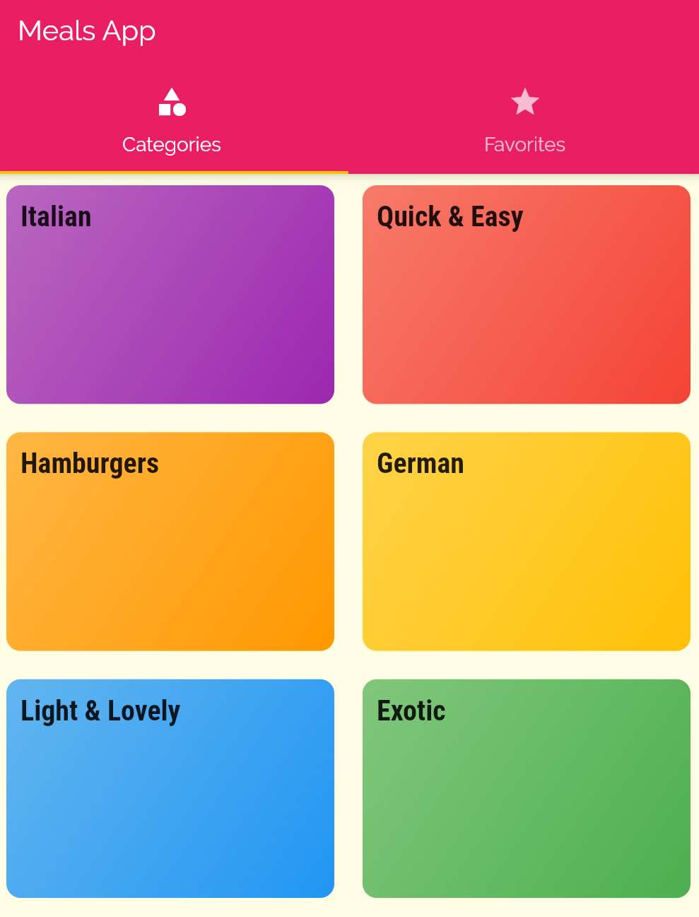 Github Jinyongnan810 Flutter Meals App