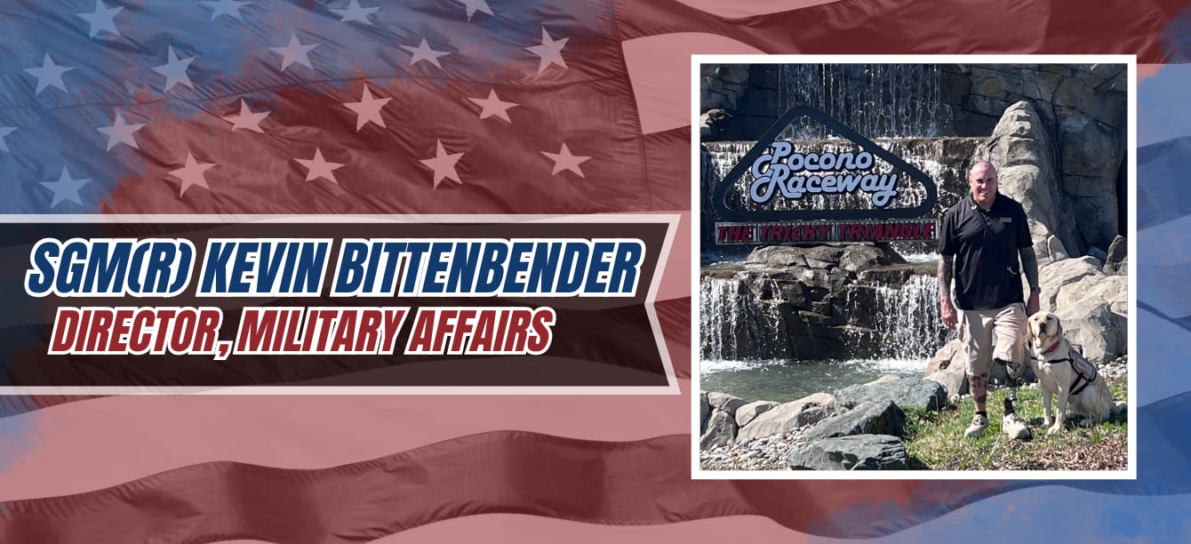 Staff Spotlight:SGM(R) Kevin Bittenbender - Pocono Raceway - The Tricky ...