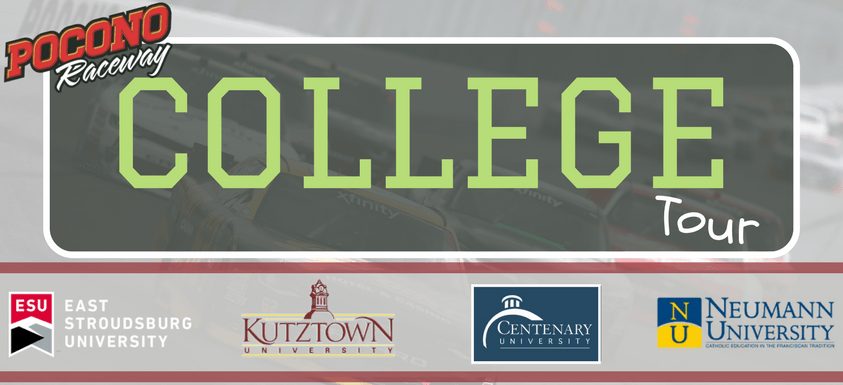 Pocono Raceway Sets 2nd Annual College Tour - Pocono Raceway - The ...