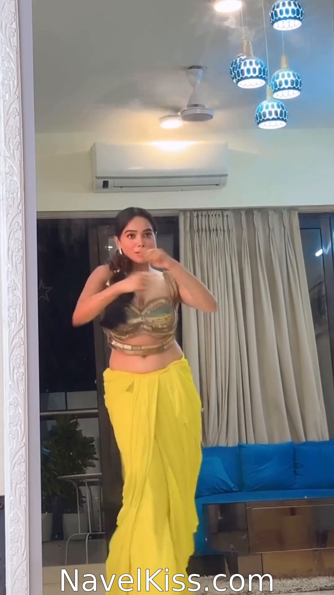 Does Anyone Know Who This Belly Dancing Beauty Is Navel Kiss