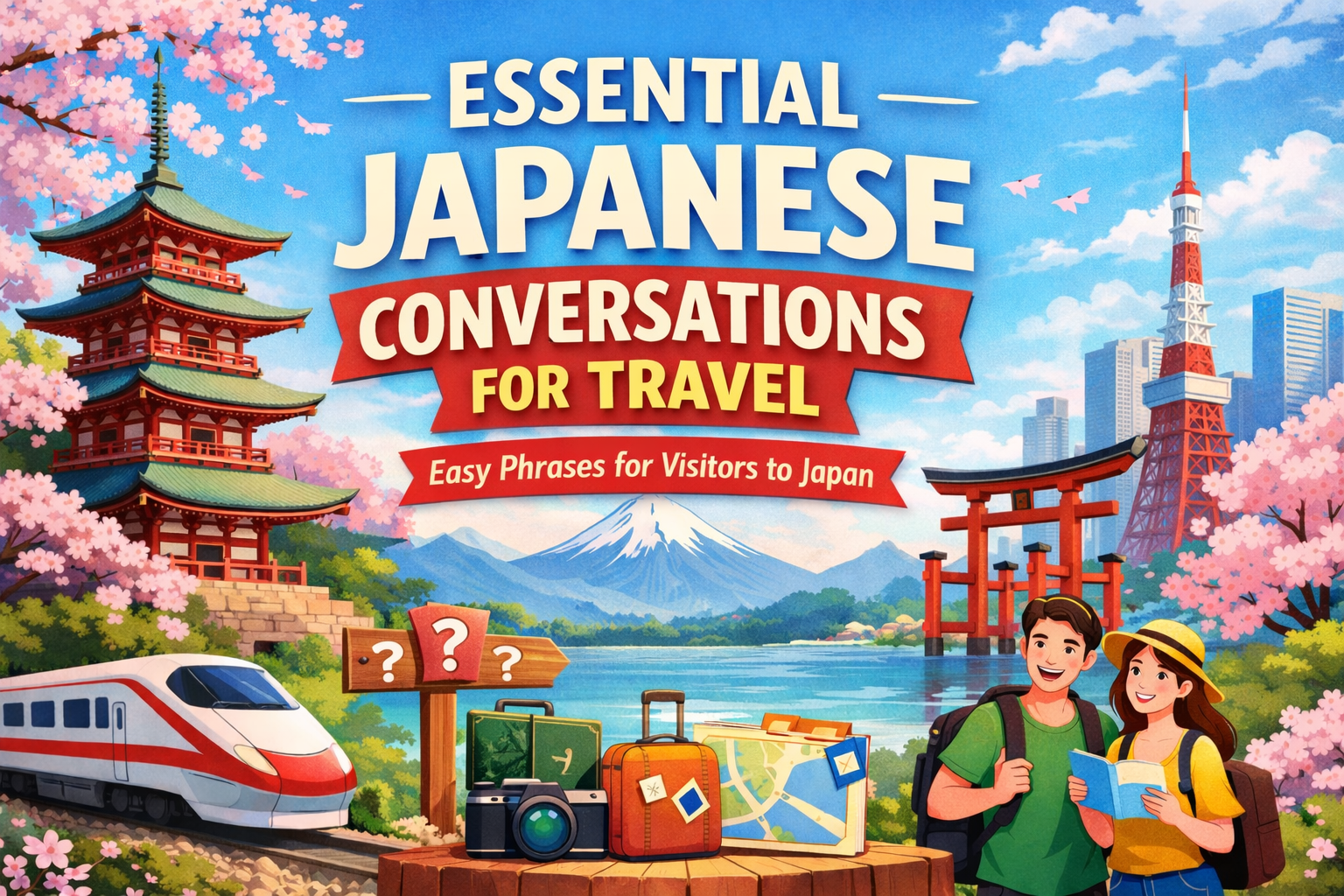 Essential Japanese Conversations for Travel | Easy Travel Japanese for ...
