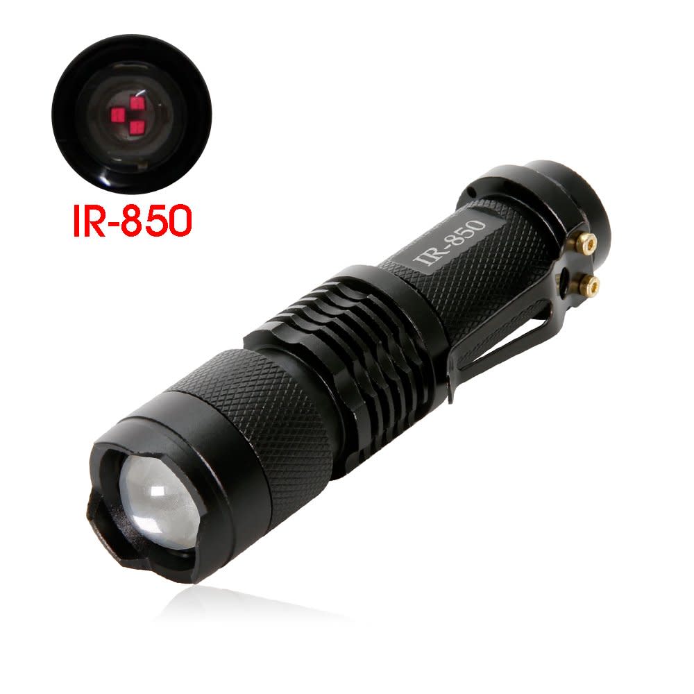 IR Torch 5 Watt 850 NM Infrared Light Night Vision Flashlight Torch ...