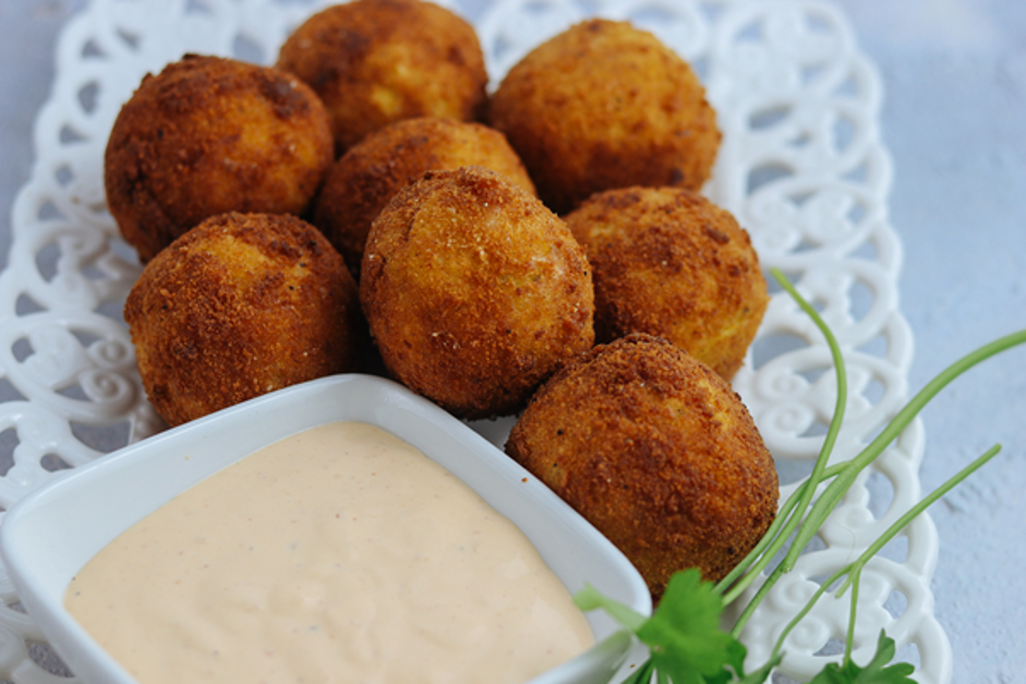 Caribbean Stuffed Plantains Balls with Fish