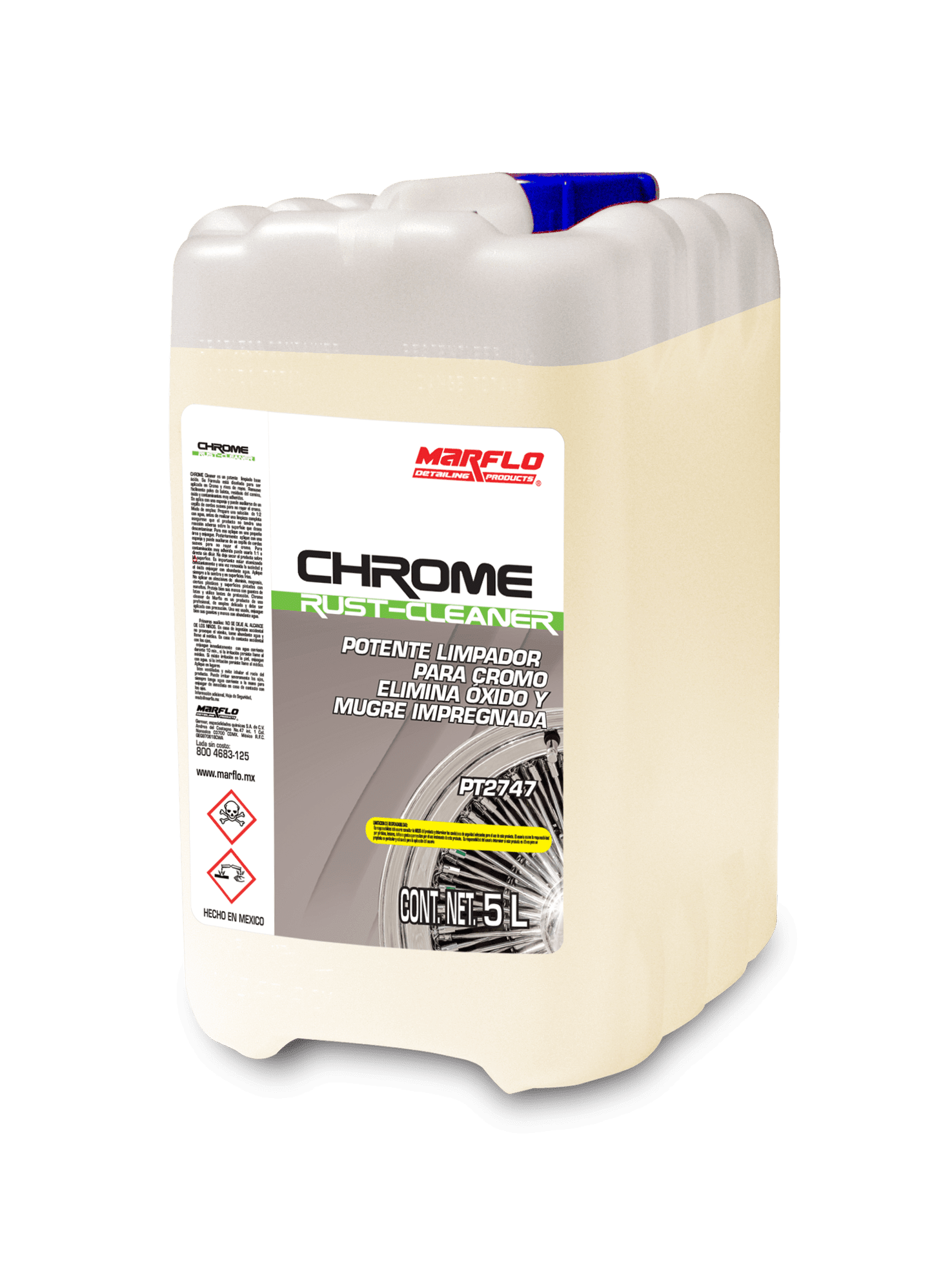 Removedor de óxido CHROME RUST CLEANER ACR-4 5L PT2747 - Marflo ...