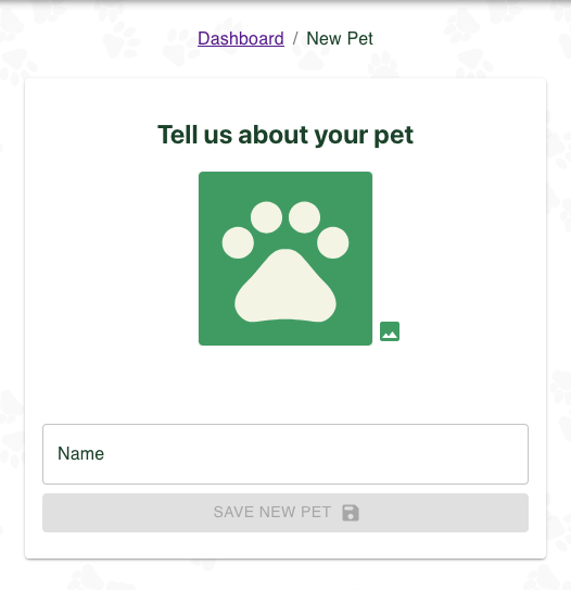 Create a Pet | TailScribe User Guides