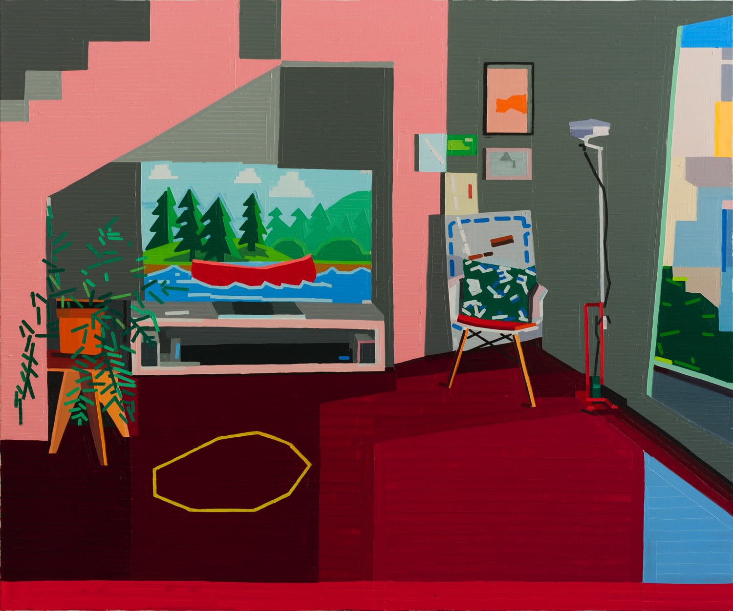 Interior with yellow hula Ho... | Guy Yanai | Gallery Vi...