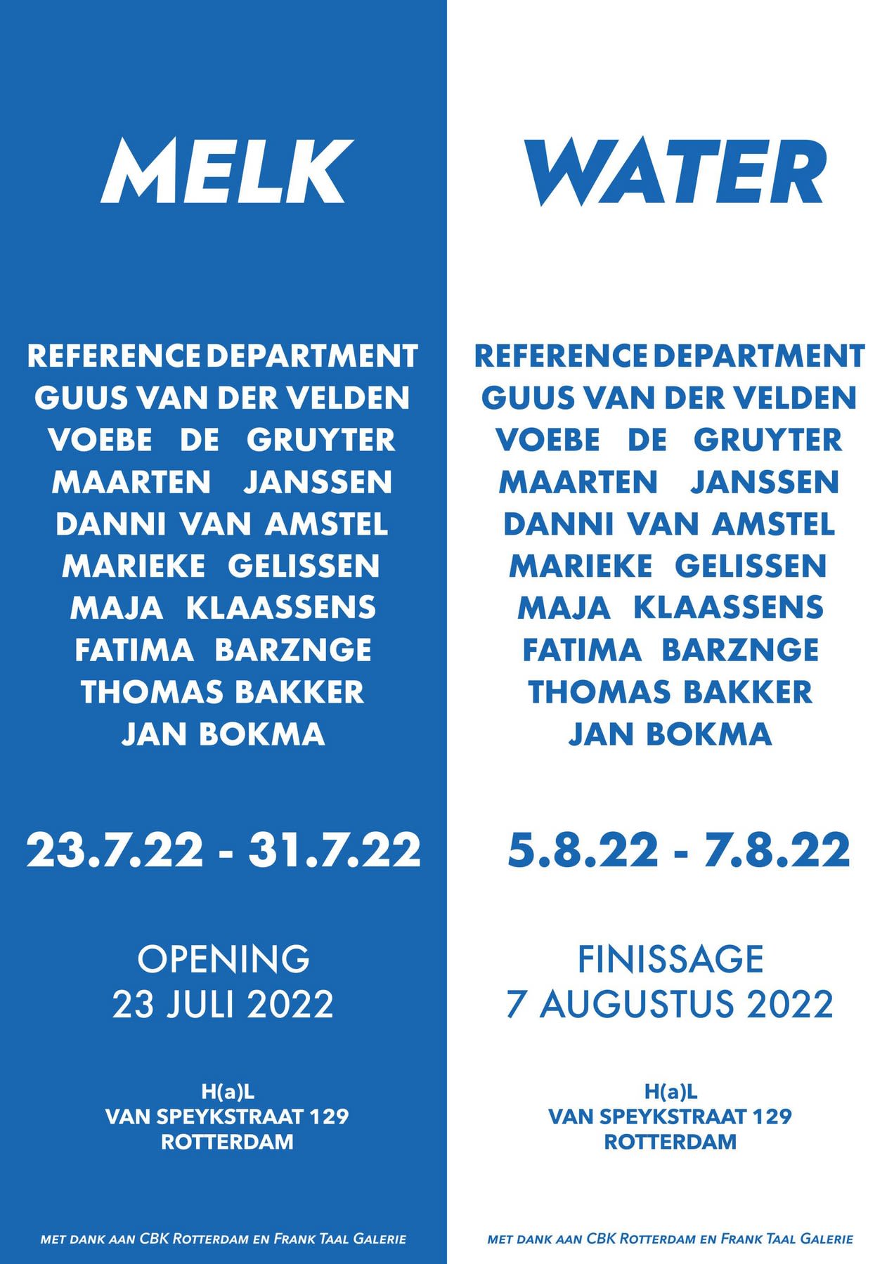 MELK WATER - H(a)L in Frank... | | Gallery Viewer
