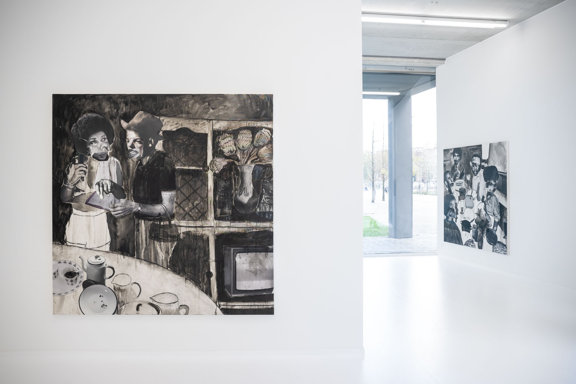 Paula Rego and Neo Matloga in Gallery Sofie Van de Velde...