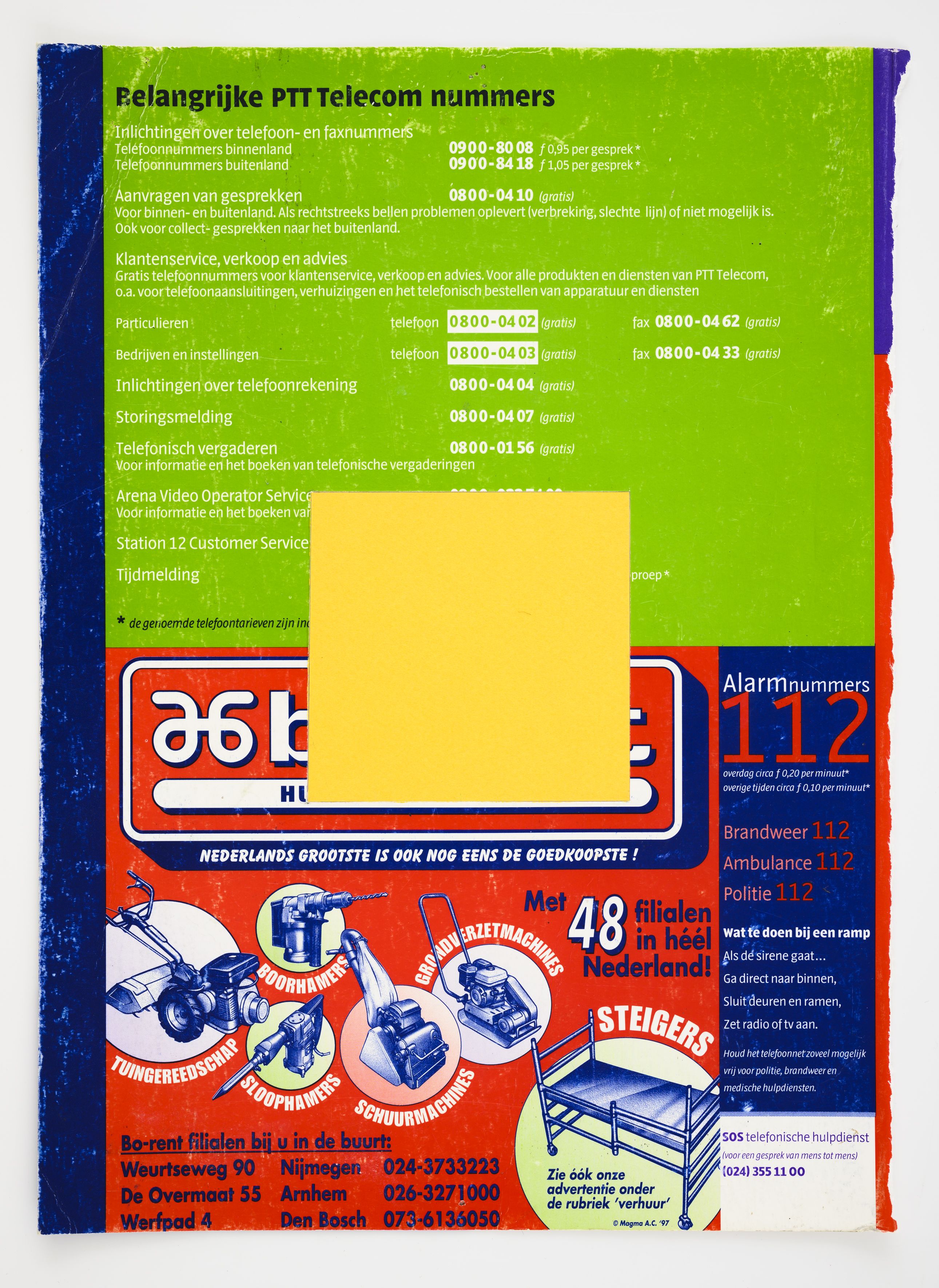 Untitled (Telefoongids, Post... | Marijn van Kreij | Gal...