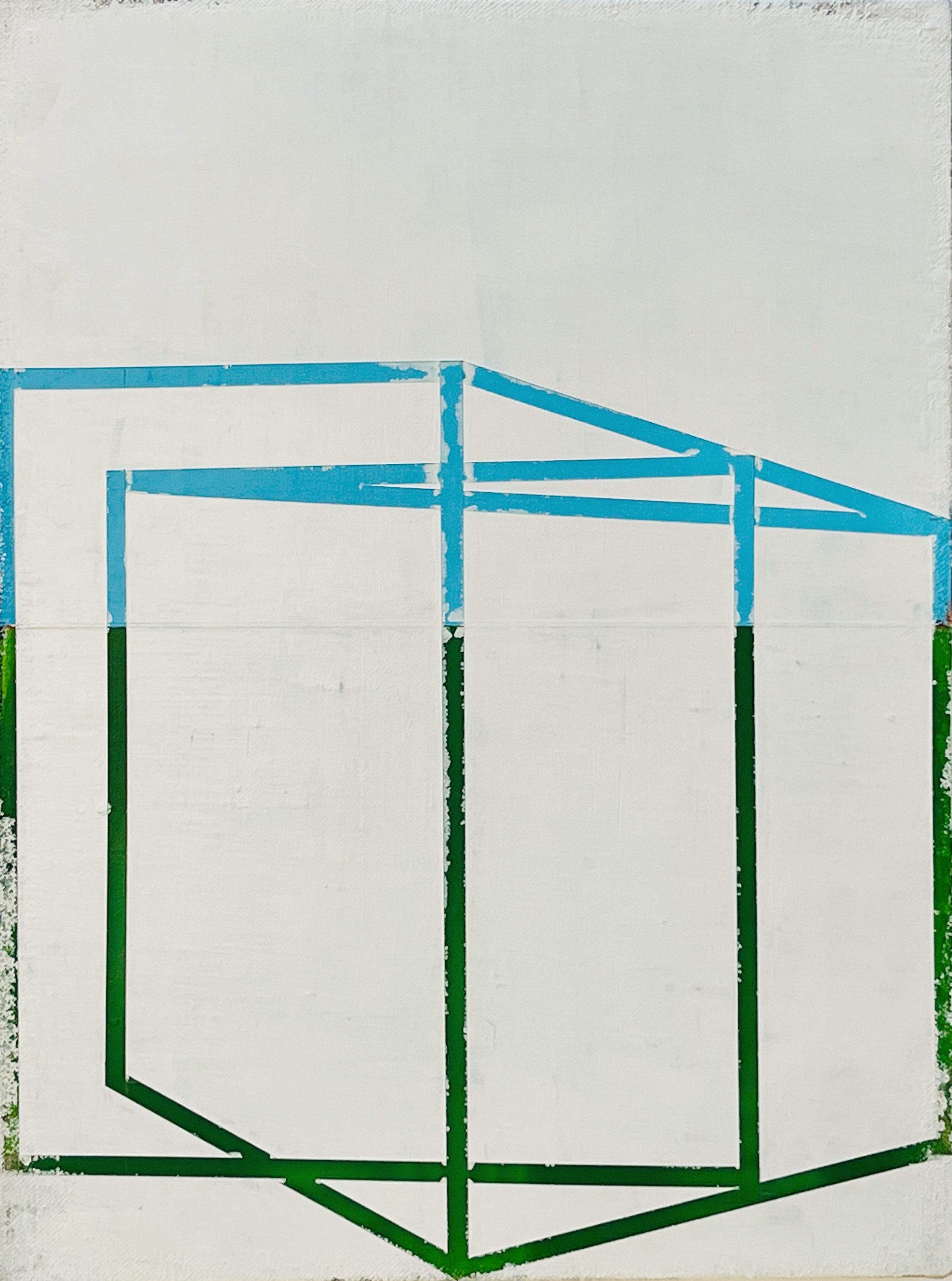 Structure Painting (green/bl... | Shawn Stipling | Galle...