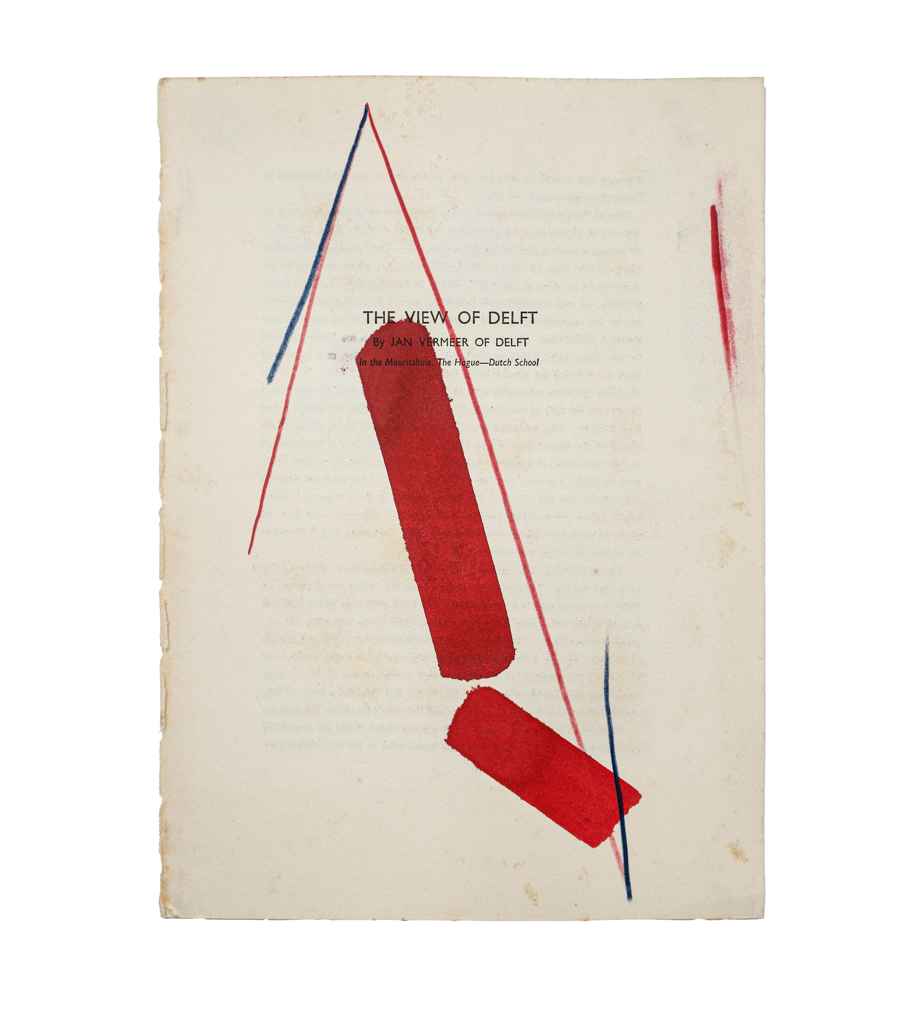 The view of Delft, red blue | Sam Lock | Gallery Viewer
