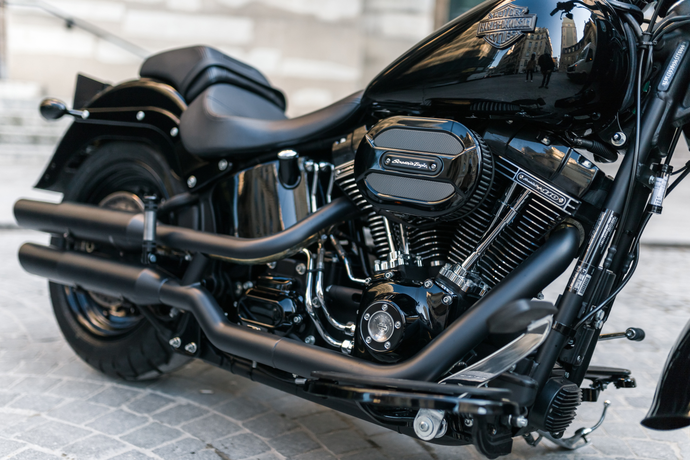 L'art de l'automobile | Harley Davidson Fat Boy S Speciale 110 *Black