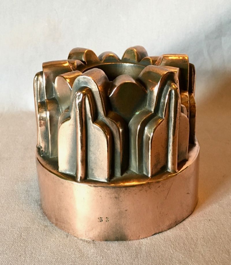 19th century COPPER CAKE MOLD;