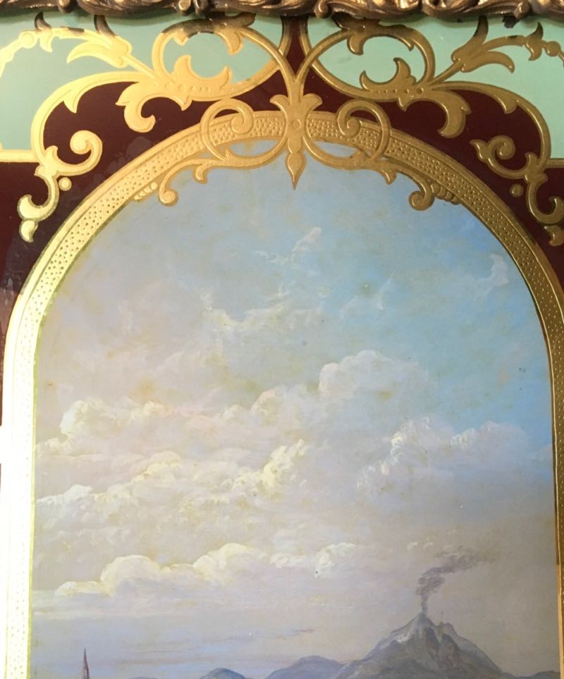 PAIRE DE FIXES SOUS VERRE FIN XIXE;