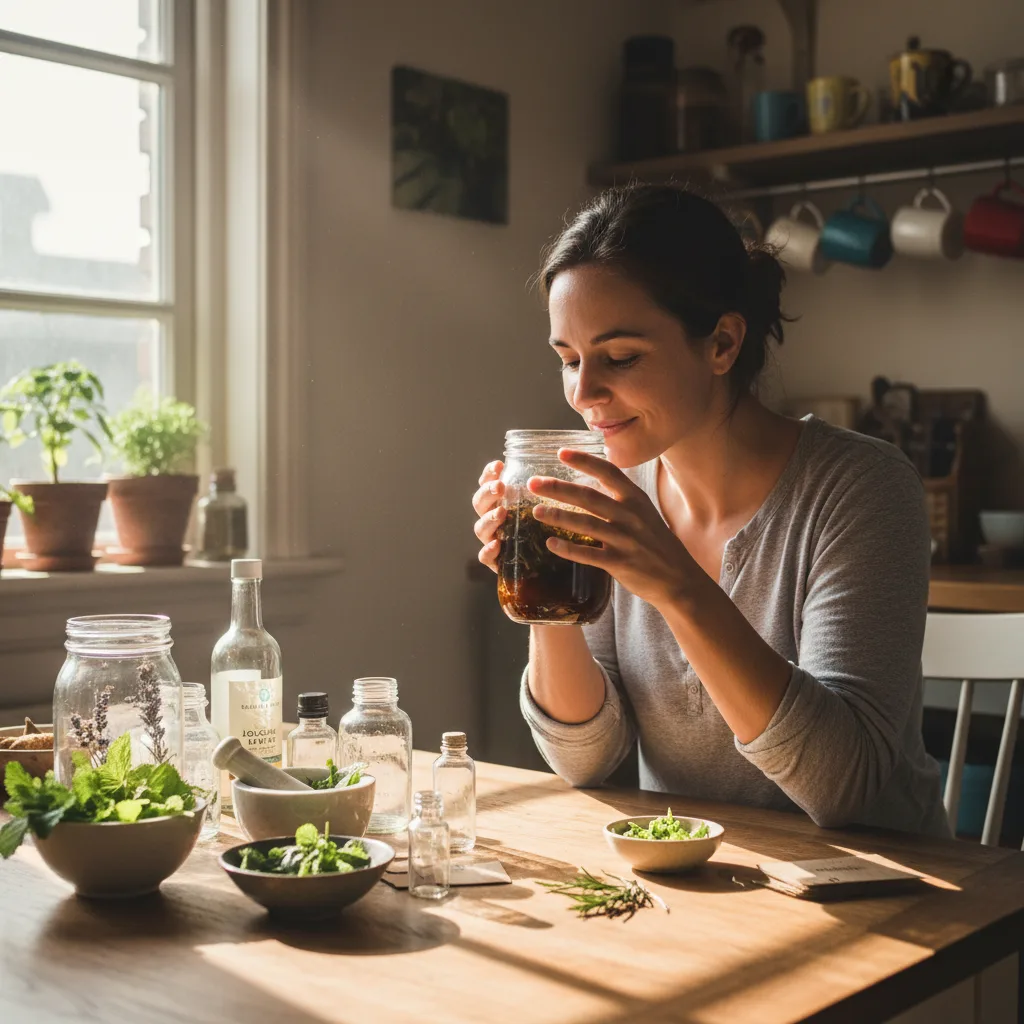 How to Make Gentle Alcohol-Free Herbal Drops Inspired by Liver-Support