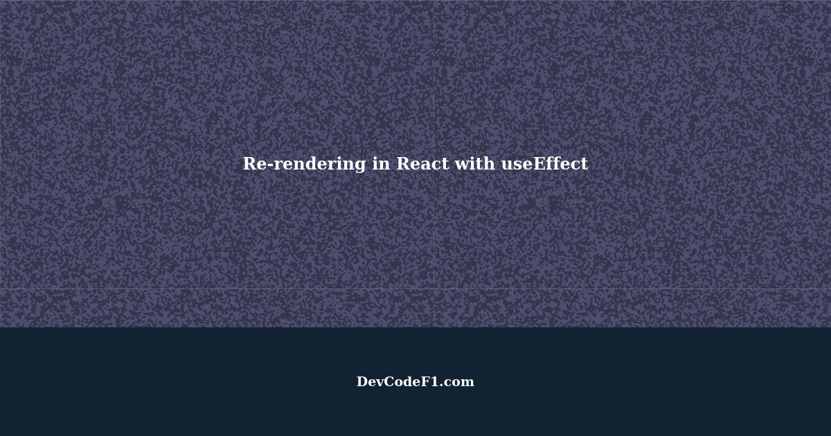 Re Render The Page In React Nextjs Using Useeffect