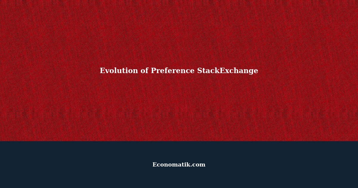 The Continuous Evolution of Preference StackExchange
