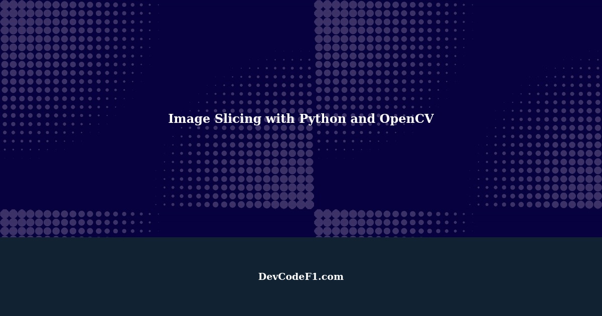 Slicing Image Based On Table Rows And Columns Using Python And Opencv