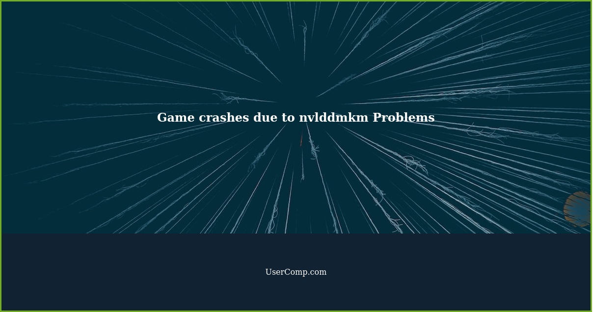 Game crashes after 15 minutes due to nvlddmkm Problems