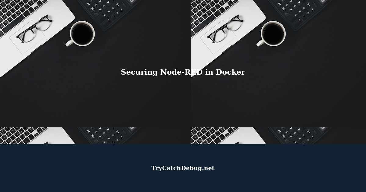 How to Securing Node-RED in Docker How to Securing Node-RED in Docker