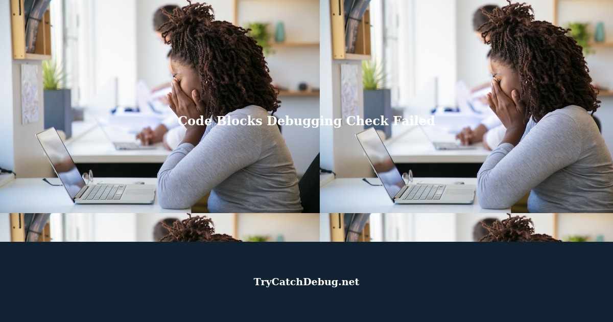 Code Blocks A Debugging Check In This Application Failed