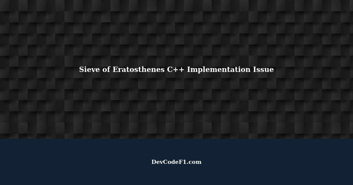 Why Doesnt My Sieve Of Eratosthenes C Implementation Print Anything