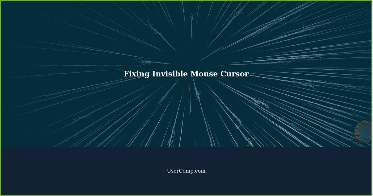 Mouse Cursor Isnt Visible How To Fix