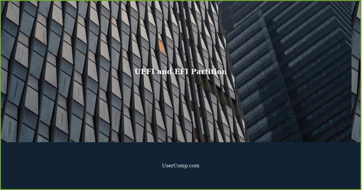 Does Uefi Require An Efi Partition To Boot