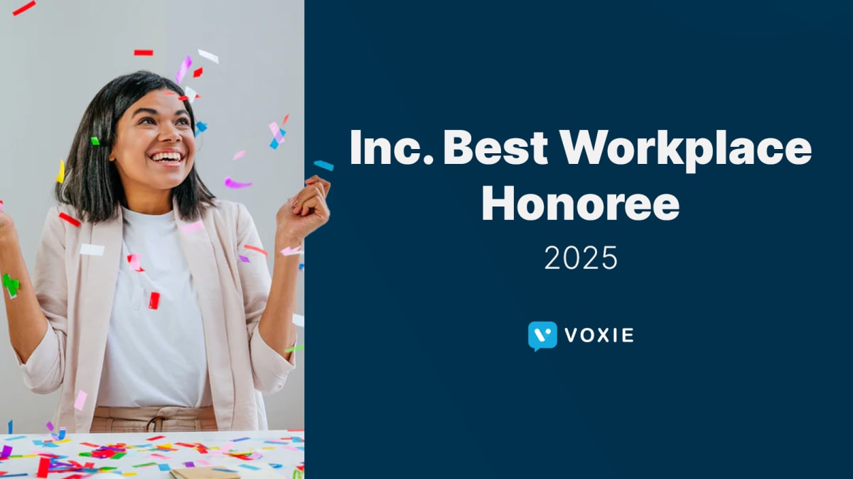 Voxie Named One of Inc.’s Best Workplaces 2025! | Voxie