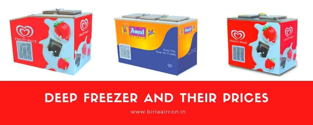 Deep freezer and their prices