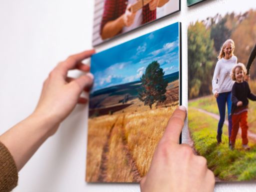 Frameless Photo Tiles | 8x8 Stickable Photos - Pixa Prints