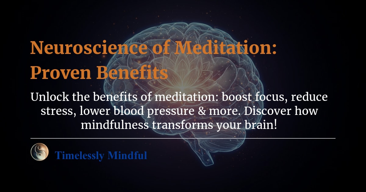 Neuroscience of Meditation: Proven Benefits | Timelessly Mindful