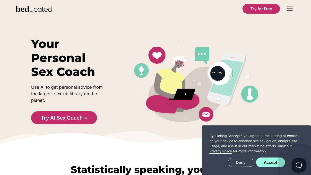 Beducated AI Sex Coach - AI Tool Review | Coding180