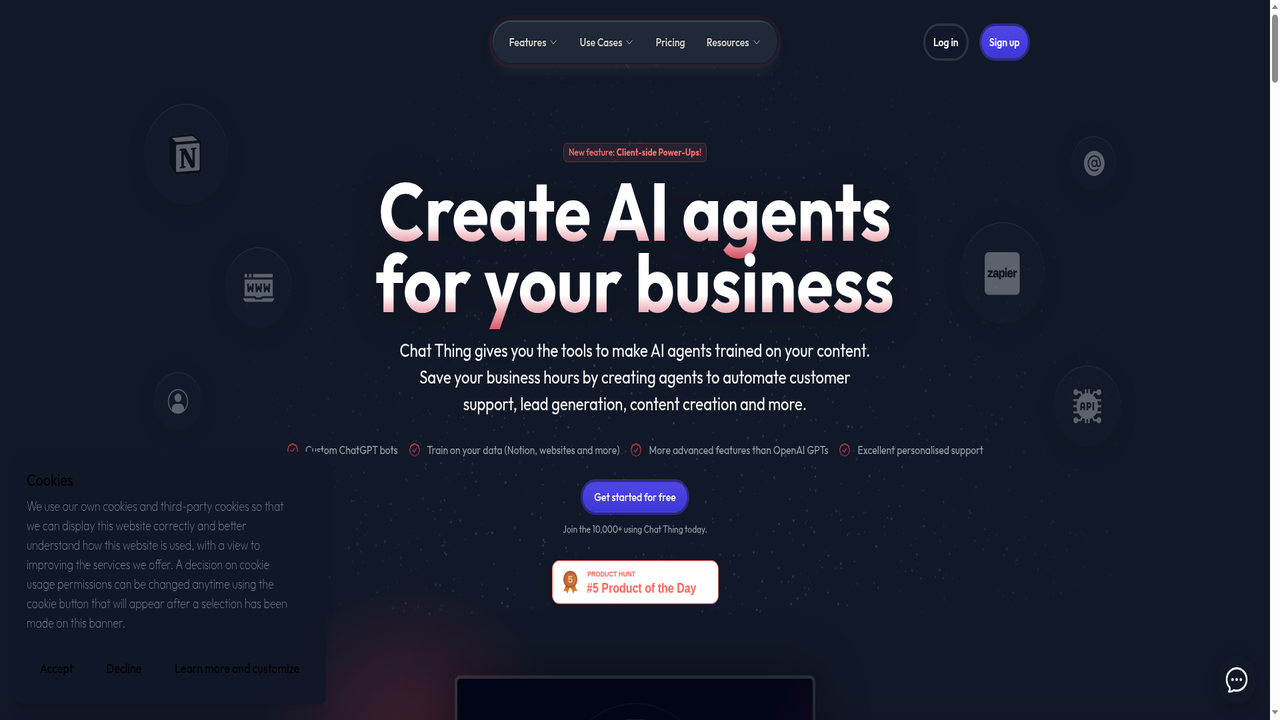 Chat Thing Custom Chatgpt Bots Using Your Data Ai Tool Review Coding180