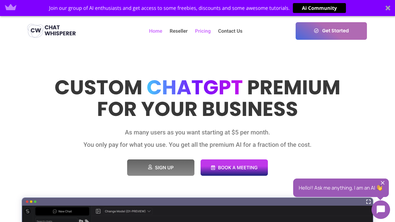 Chat Whisperer - AI Assistant & Chatbots for Businesses - AI Tool Review | Coding180