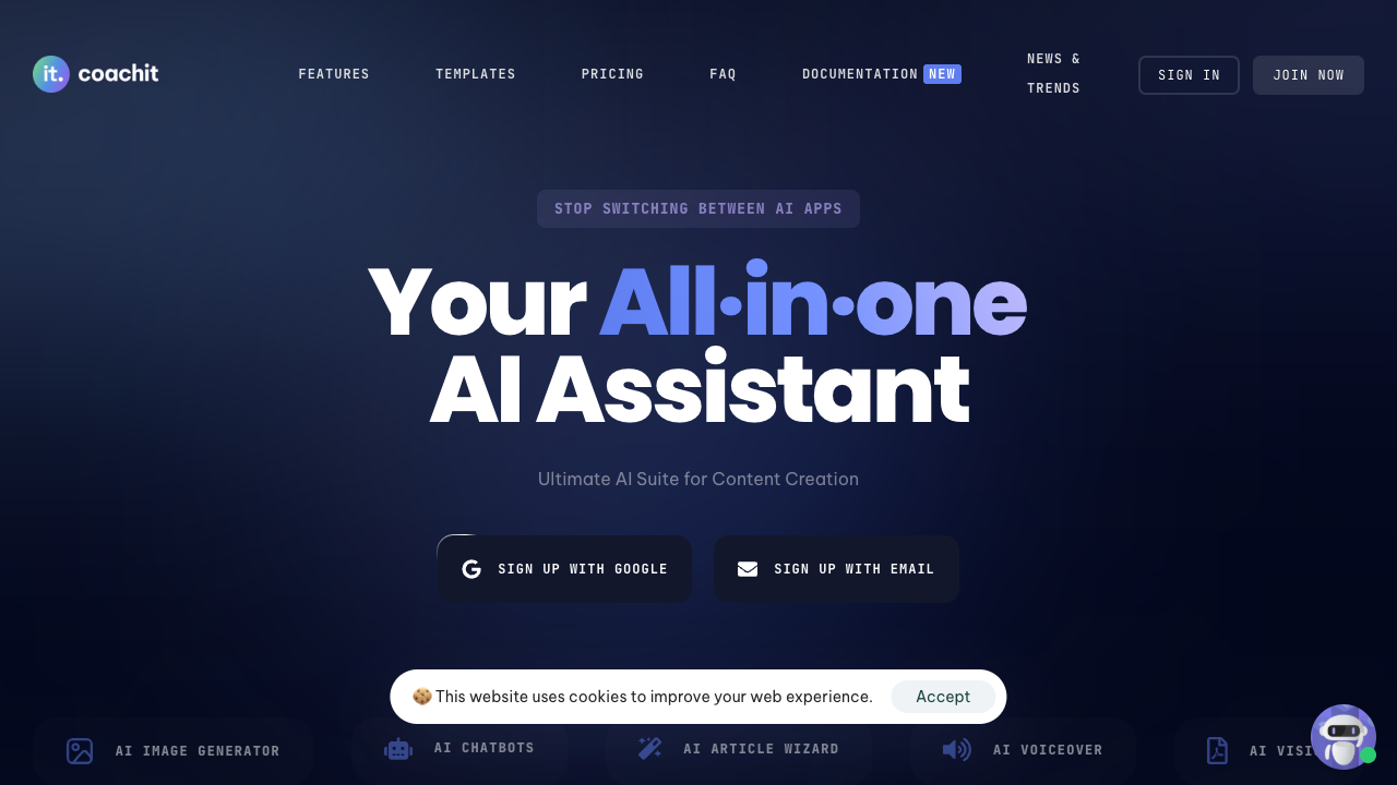Coachit AI - Ultimate AI Suite for Content Creation - AI Tool Review | Coding180