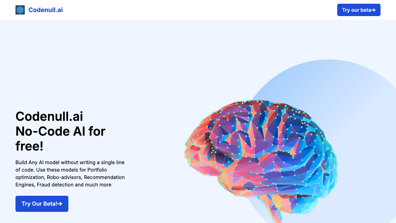 Codenull.ai - No-Code AI Tool - AI Tool Review | Coding180