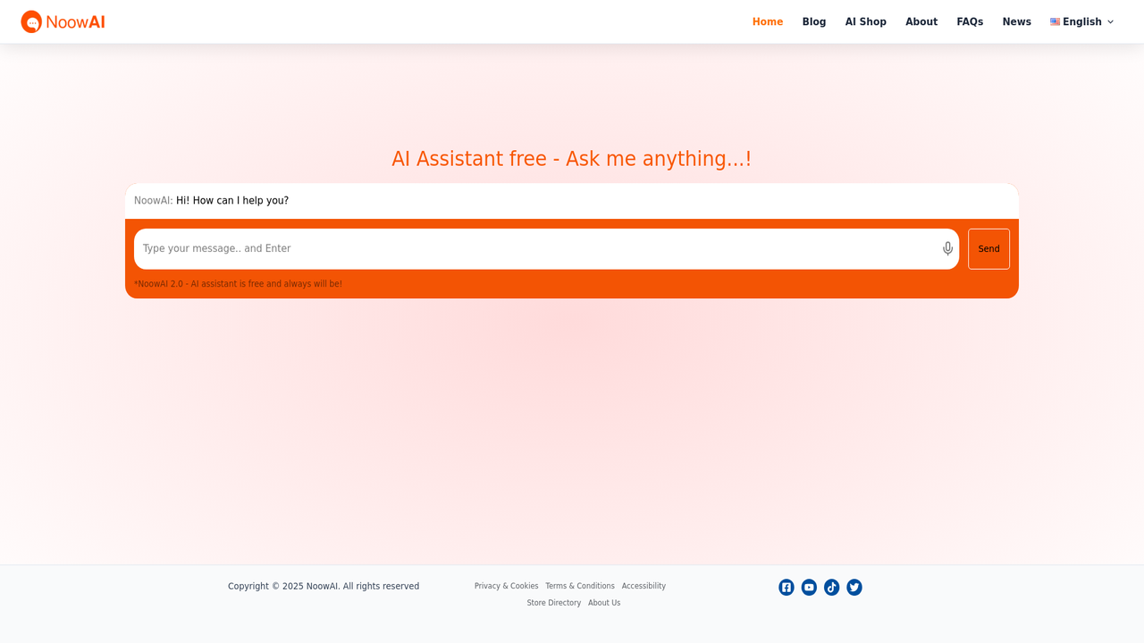 NoowAI Assistant - Free AI Chat Assistant - AI Tool Review | Coding180