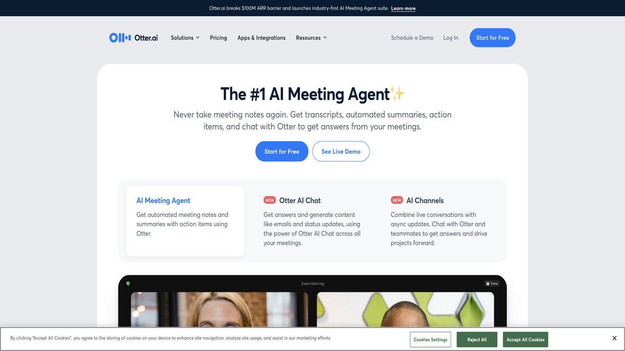 Otter.ai - AI Meeting Note Taker & Real-time AI Transcription - AI Tool Review | Coding180